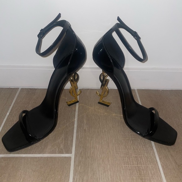 Shoes | Ysl Opyum Sandals In Patent Leather | Poshmark